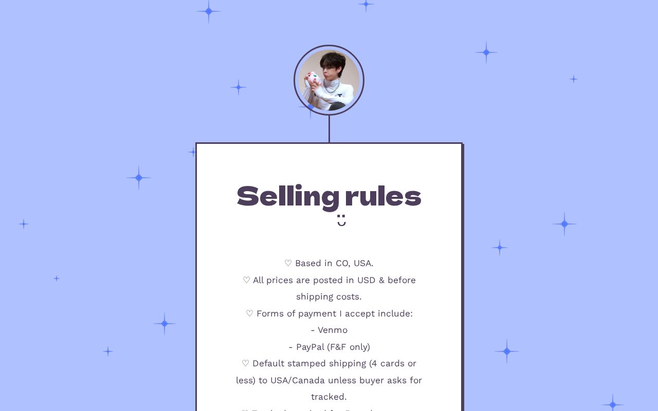 Selling rules